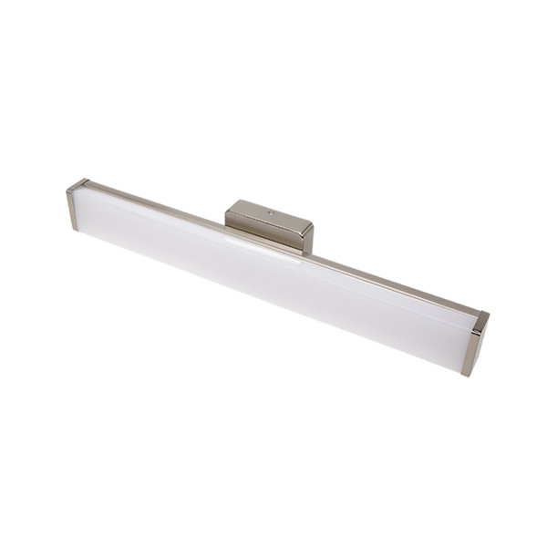 Wrought Studio 24 in. Brushed Nickel LED Vanity Light Bar Selectable Warm White to Daylight ...